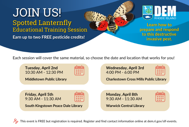 Spotted Lanternfly Educational Training Session (Charlestown) | Rhode ...